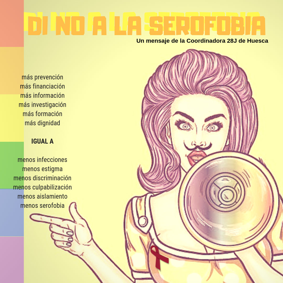 La Coordinadora 28J de Huesca invita a decir “no a la serofobia ...