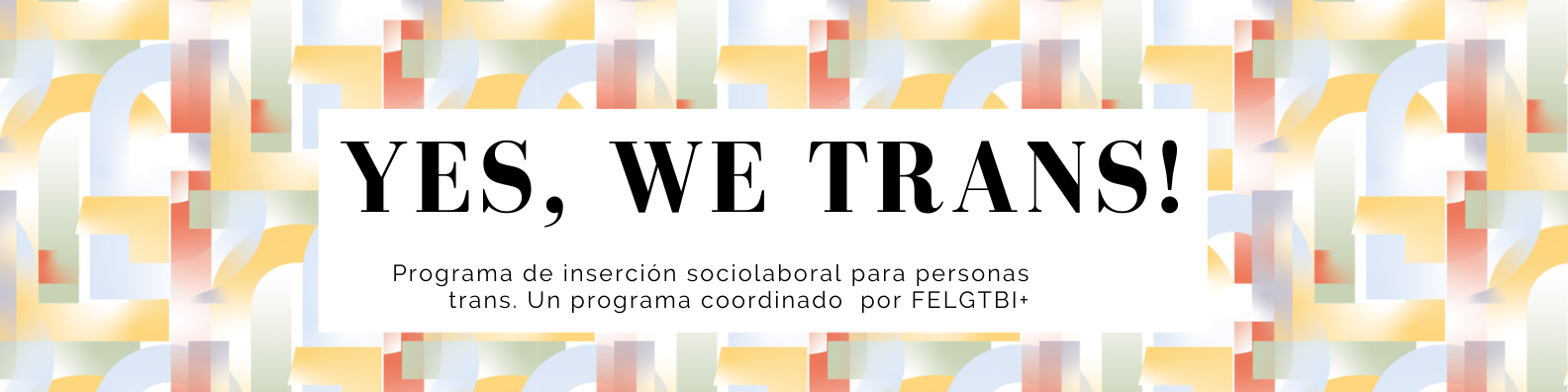 Yes, We Trans – Asociación SOMOS LGTB+